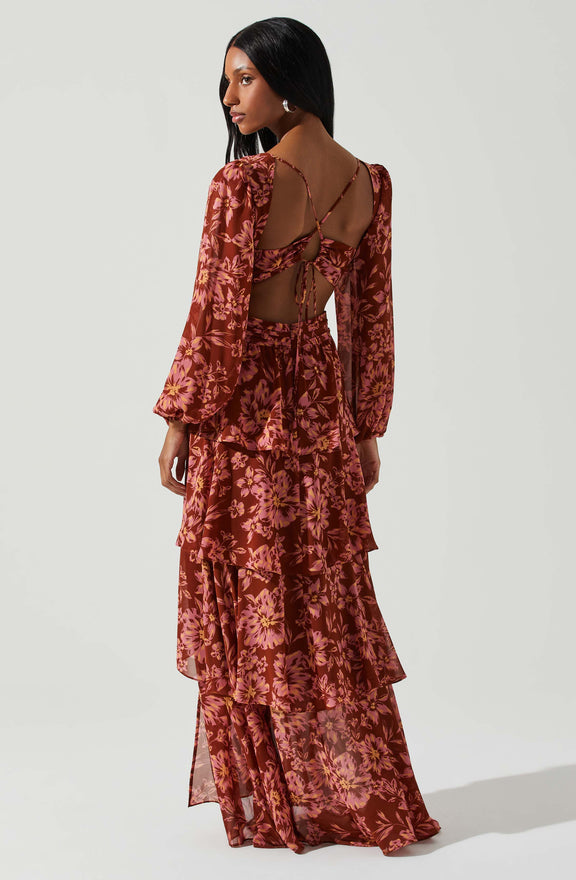 Anora Floral Tiered Maxi Dress - ASTR the Label