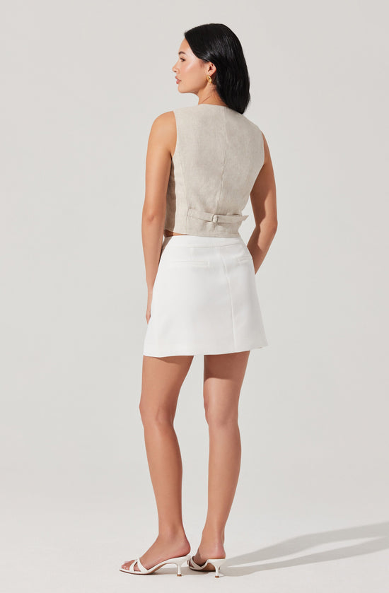 Bella Tailored Mini Skirt - ASTR the Label