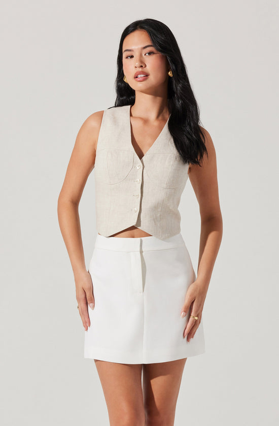 Bella Tailored Mini Skirt - ASTR the Label