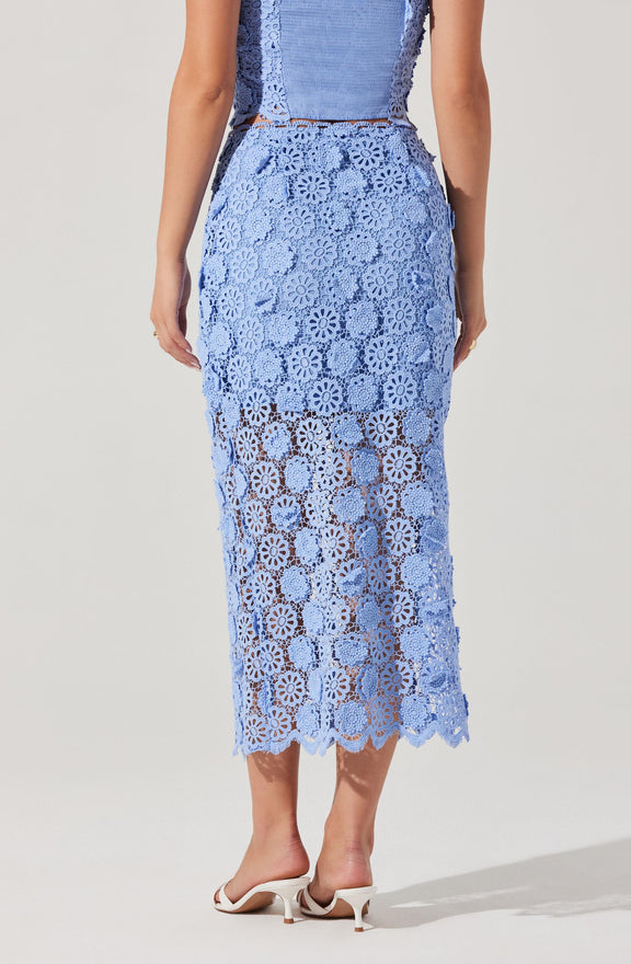 Jonae Crochet Lace Midi Skirt - ASTR the Label
