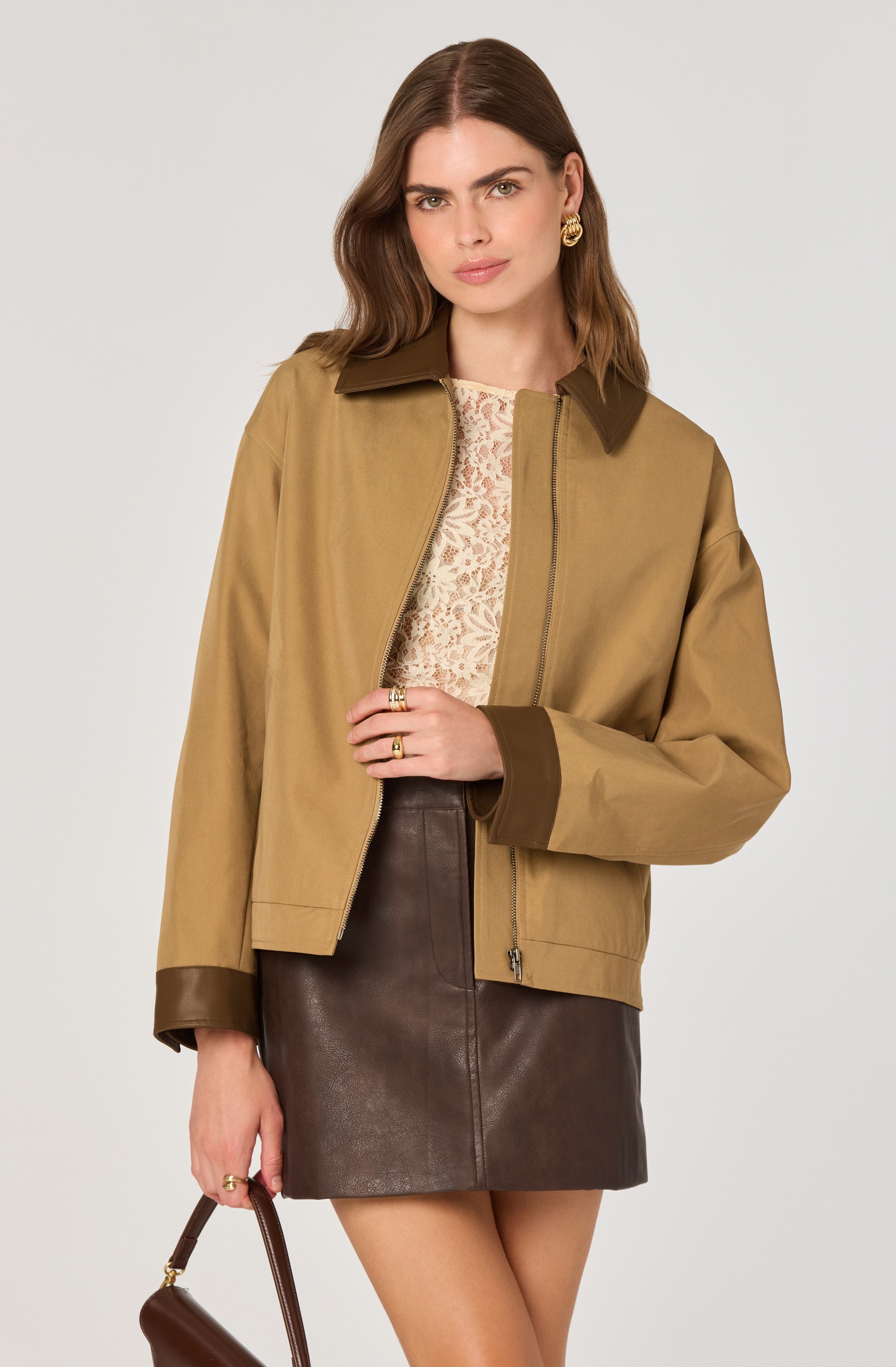 Contrast Barn Jacket - ASTR the Label